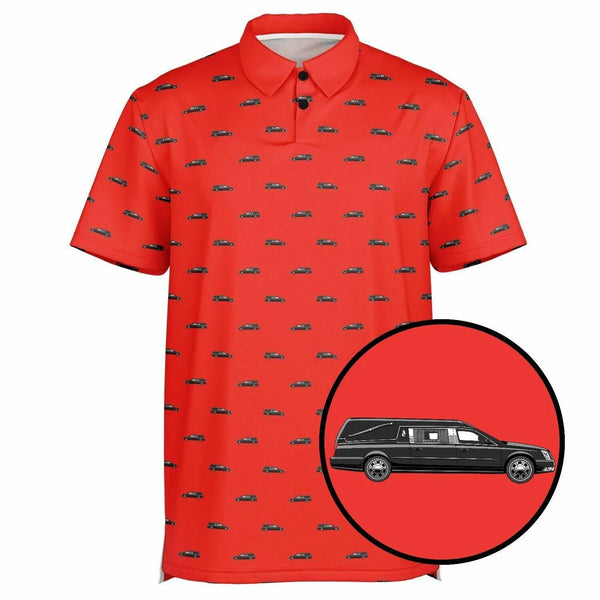 Sunday Red Sunday Dead (Hearse) - Golf Polo Shirt – Drop Dead Threads
